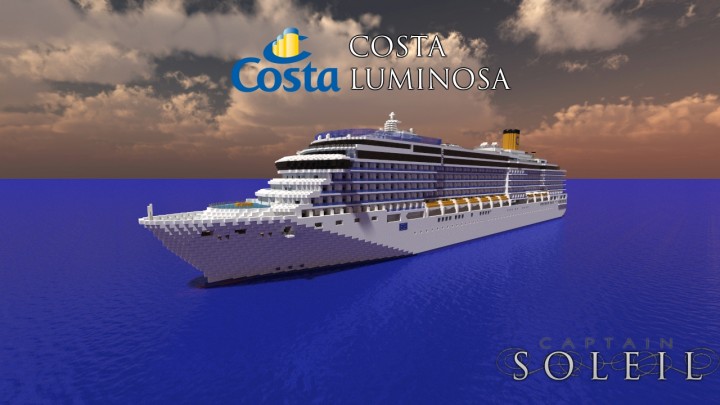 Costa Luminosa 1:1 Scale Real Cruise Ship (Download!) Minecraft Map