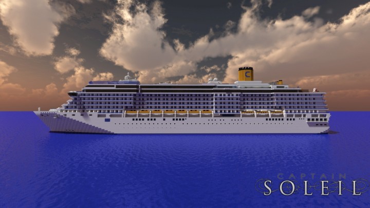 Costa Luminosa 1:1 Scale Real Cruise Ship (Download!) Minecraft Map