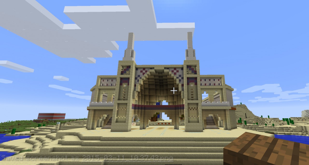 Middle East Inspired Temple Build Minecraft Map