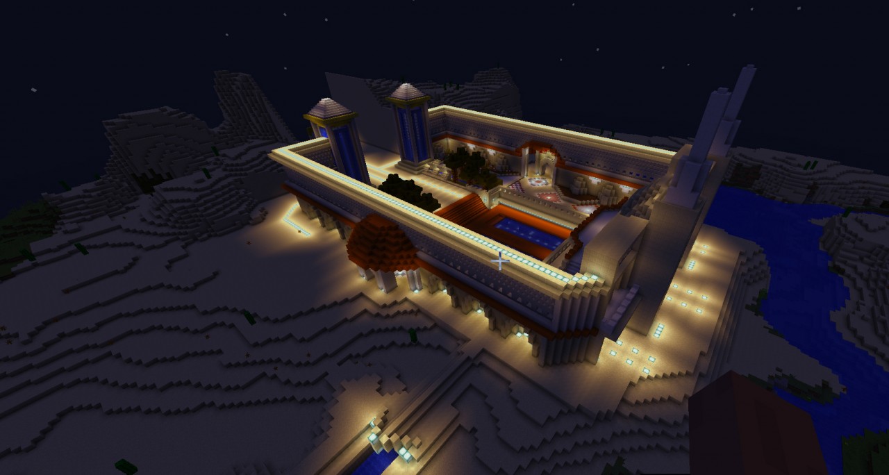 Middle East Inspired Temple Build Minecraft Map