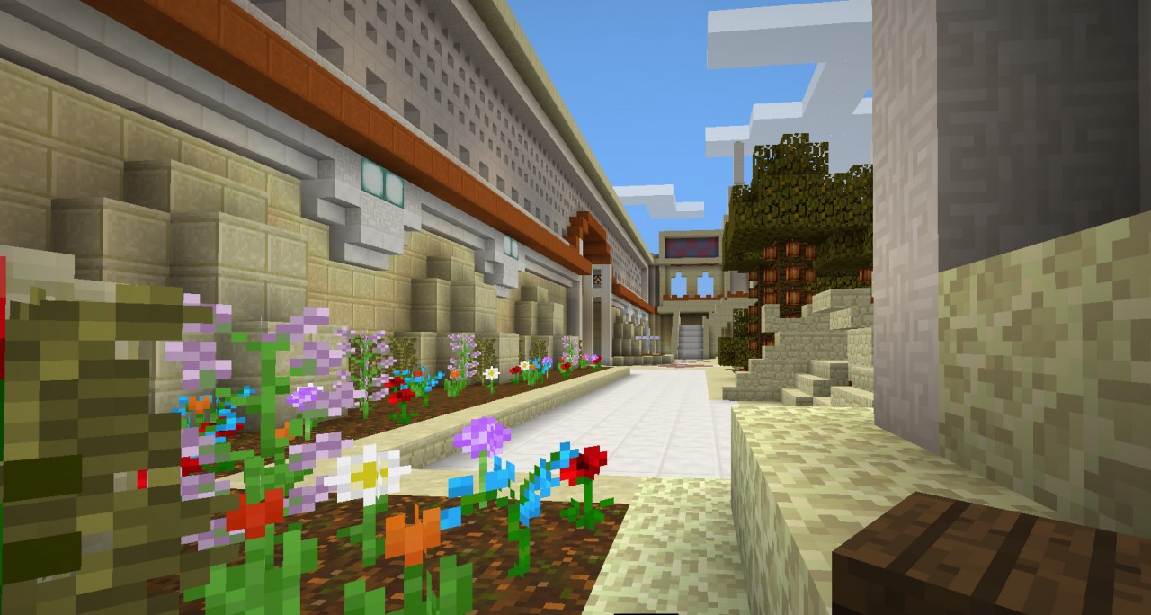 Middle East Inspired Temple Build Minecraft Map