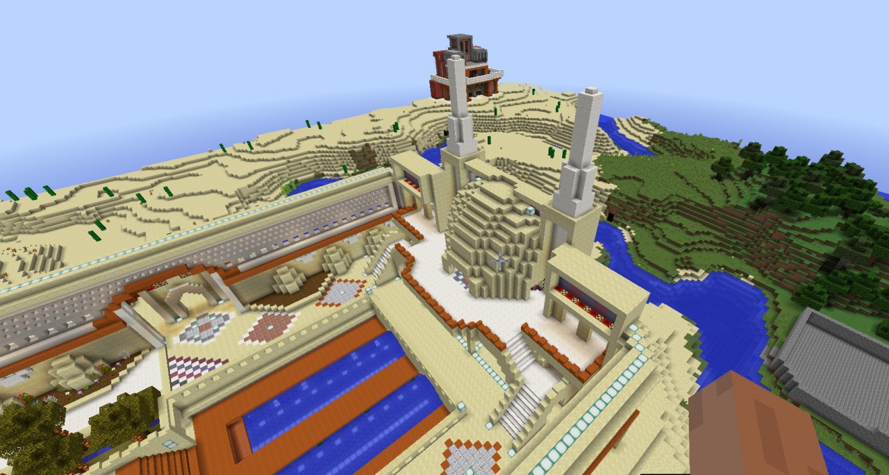 Middle East Inspired Temple Build Minecraft Map