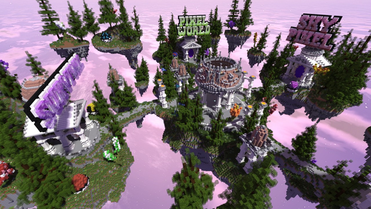Sky Servers Network Hub Minecraft Map