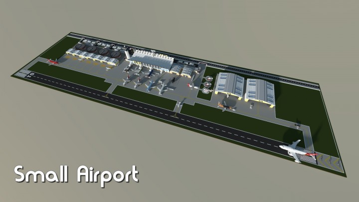 Small airport Minecraft Map