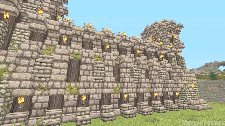 Medieval Castle Wall Minecraft Map