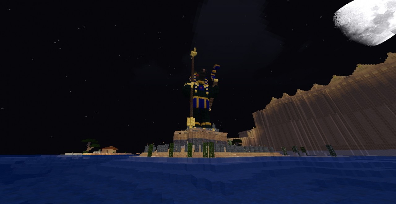Anubis Statue (egyptian Statue) Minecraft Map