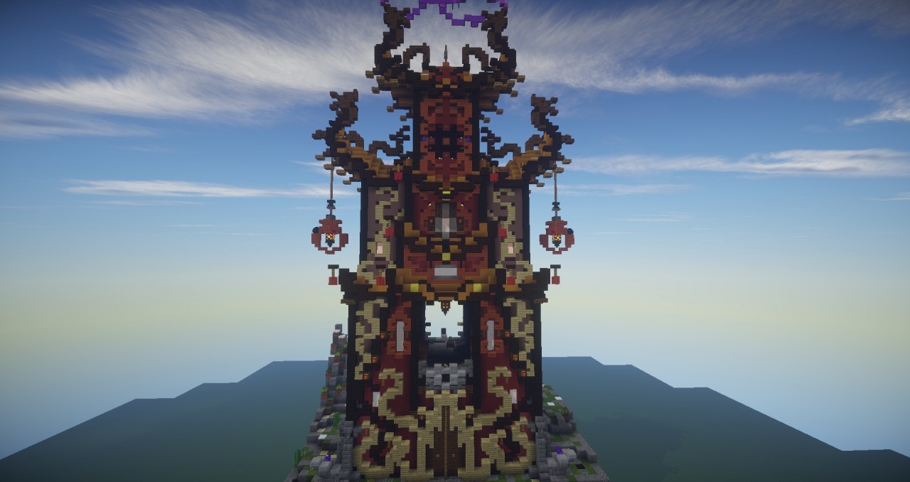 Asian plot by romathletisme on BuildAScarecrow server Minecraft Map