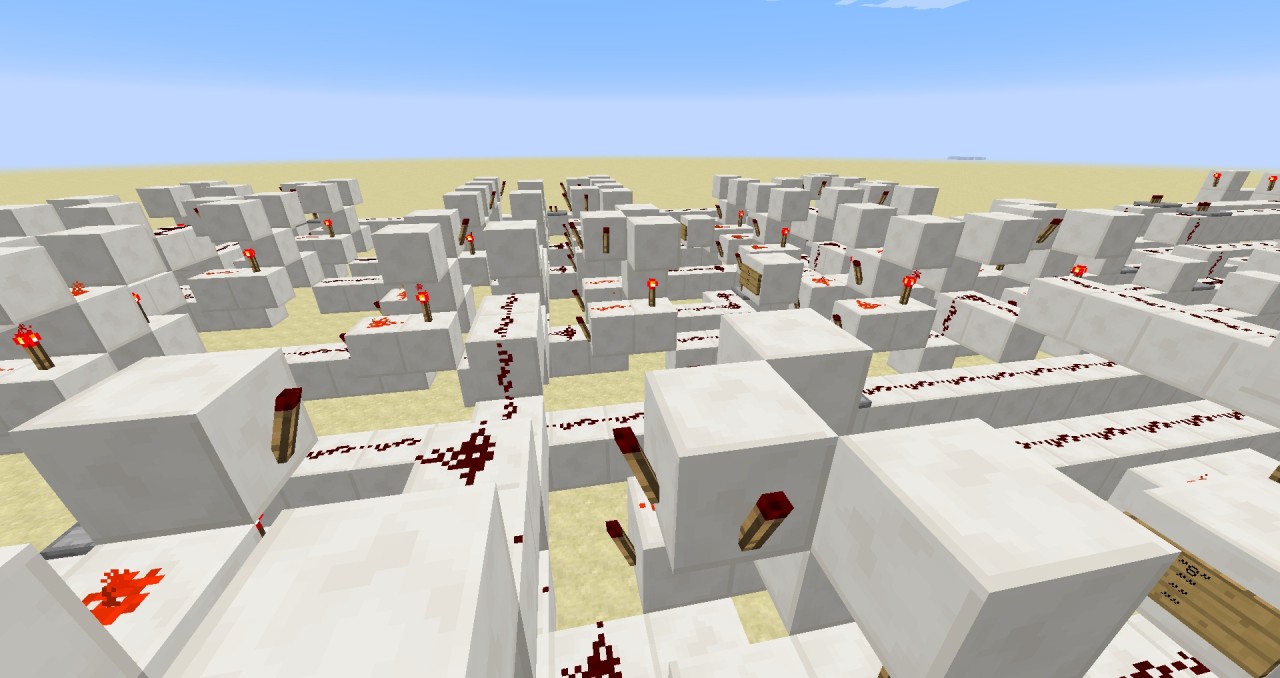 Redstone Calculator - Multiplication Minecraft Map