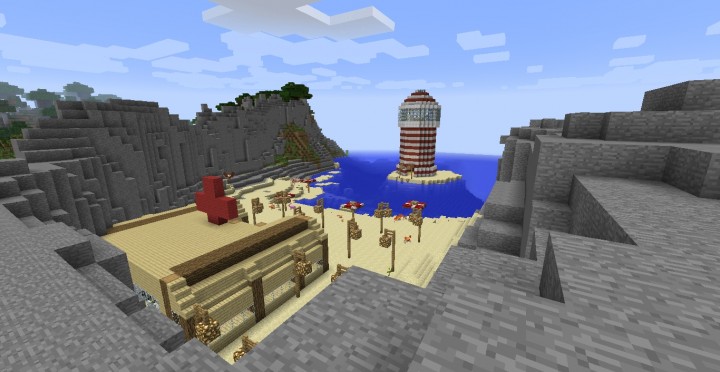 Coastal city for pixelmon town Minecraft Map