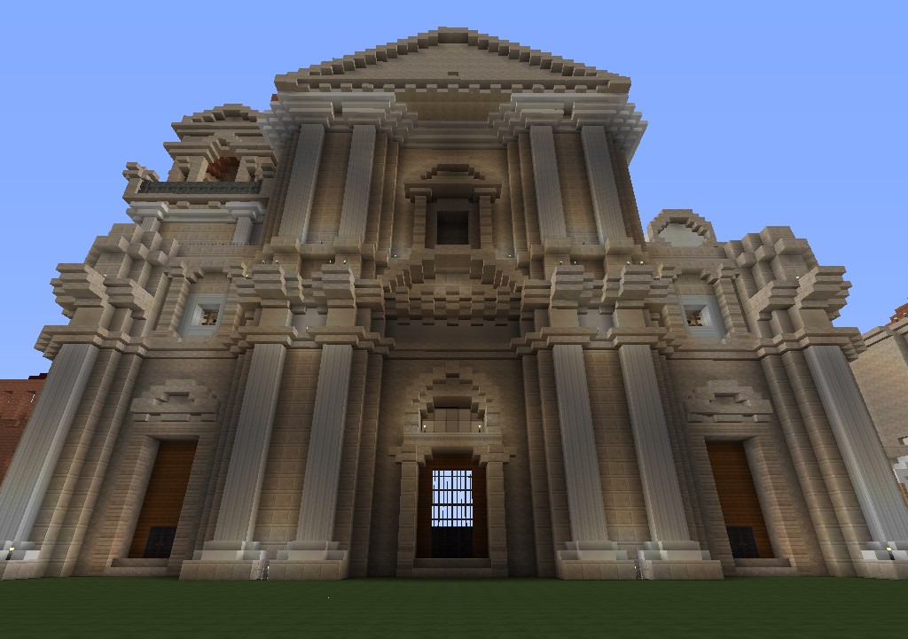 second try of making a beautiful church Minecraft Map
