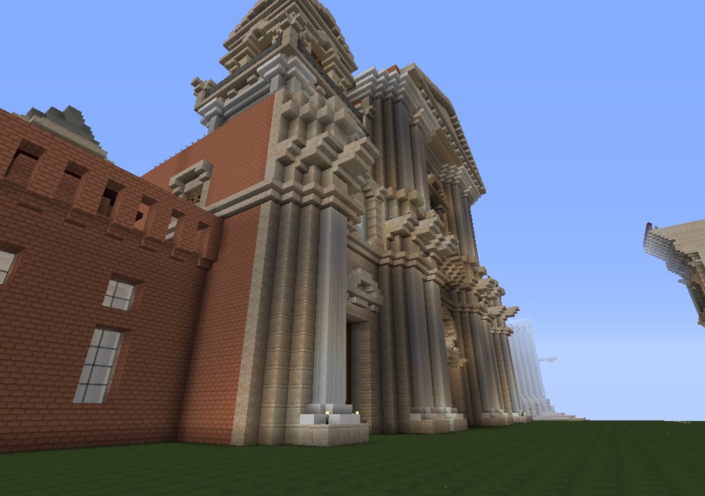second try of making a beautiful church Minecraft Map