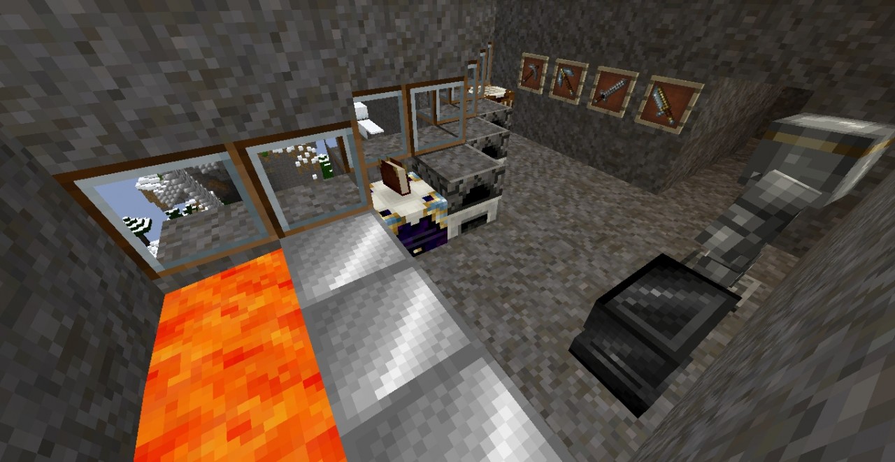 Mountain top Vault City thing Minecraft Map