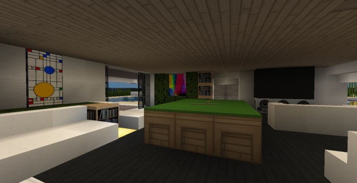 A Very Nice Modern House With An Insane Pool! #2 Minecraft Map
