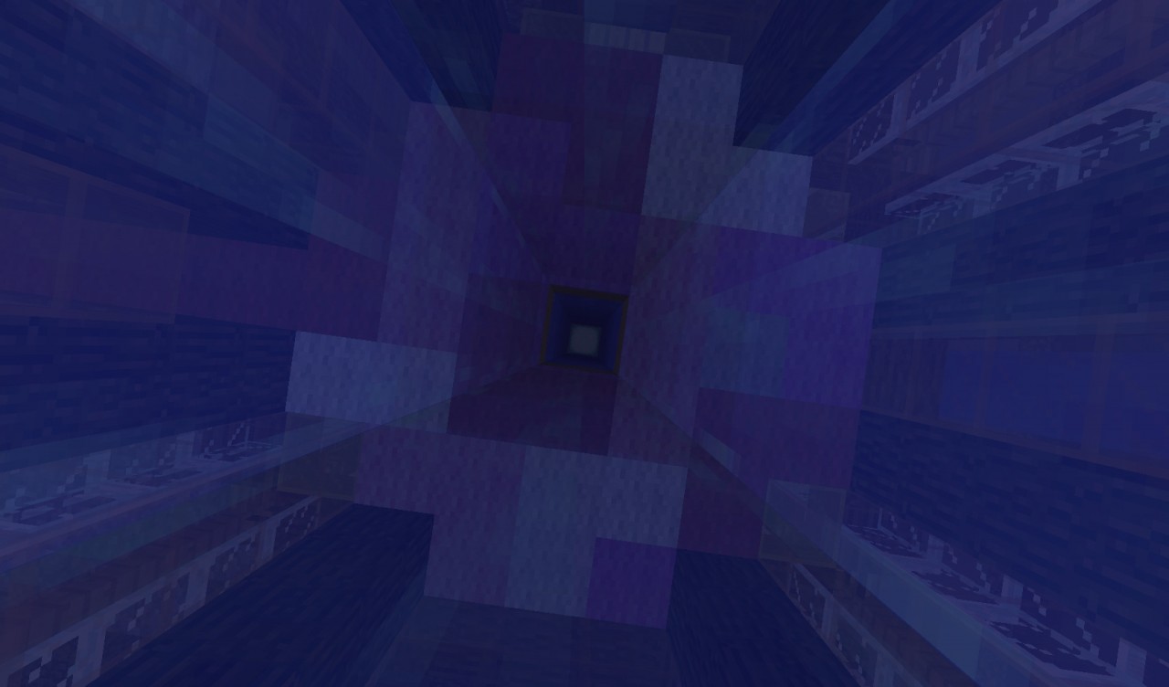 Rainbow glass castle Minecraft Map