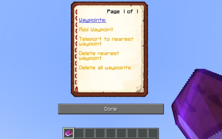 Waypoints in vanilla minecraft Minecraft Map