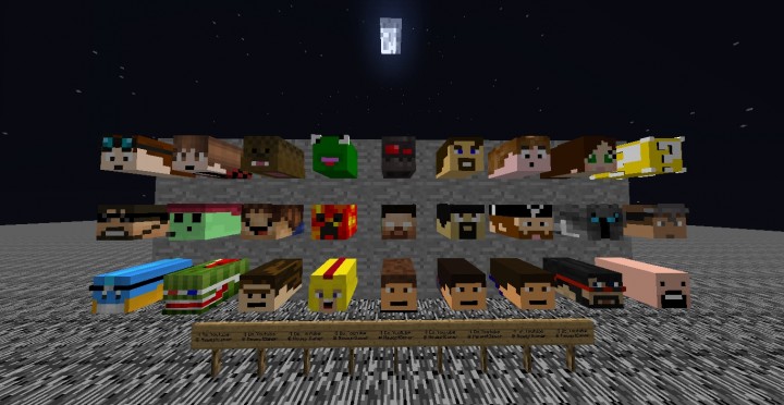 Wall Of Youtubers Minecraft Map