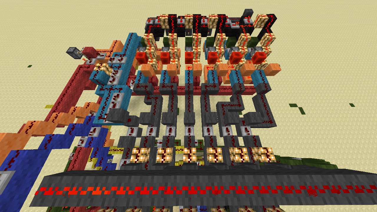 MK's Binary Multiplier V2 [34/68 bit] [296x34x19] Minecraft Map