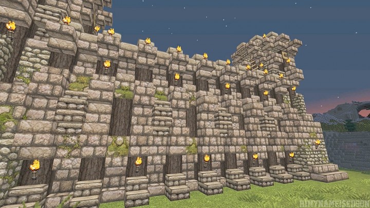 Medieval Castle Wall Minecraft Map