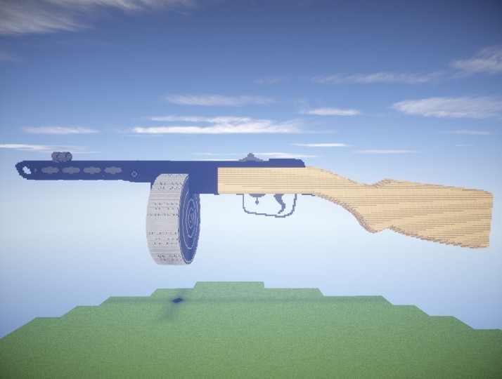 Pistol - submachine gun Shpagin - ППШ-41 Minecraft Map