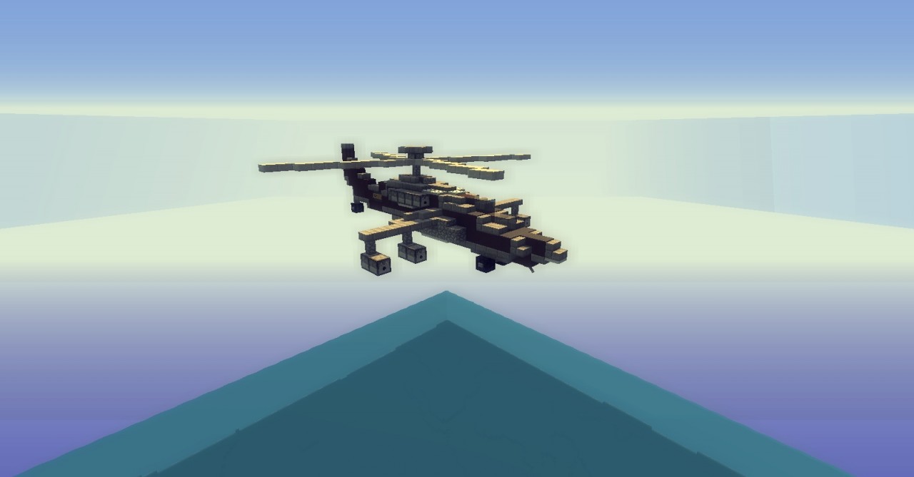 AH 64 Apache Helicopter - By SupahCas Minecraft Map