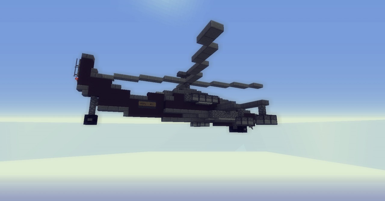 AH 64 Apache Helicopter - By SupahCas Minecraft Map