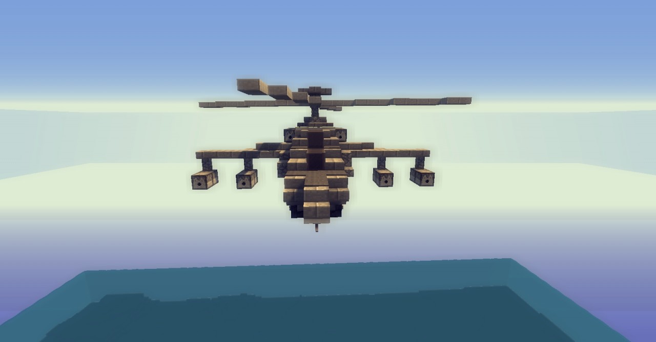 AH 64 Apache Helicopter - By SupahCas Minecraft Map
