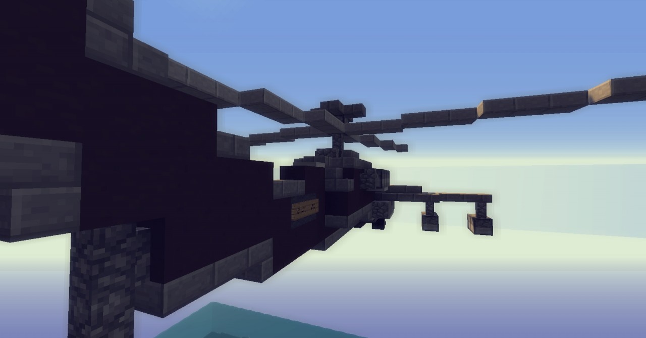 AH 64 Apache Helicopter - By SupahCas Minecraft Map