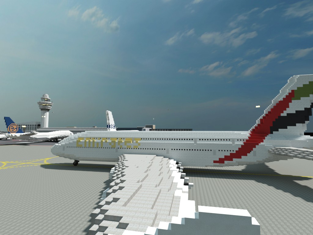 Airbus A380-800 Emirates Minecraft Map