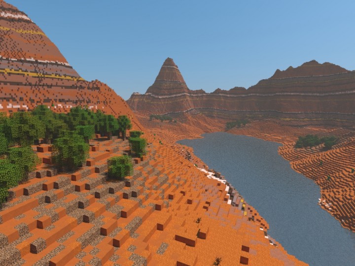 [Mesa] A canyon by "7th" Minecraft Map