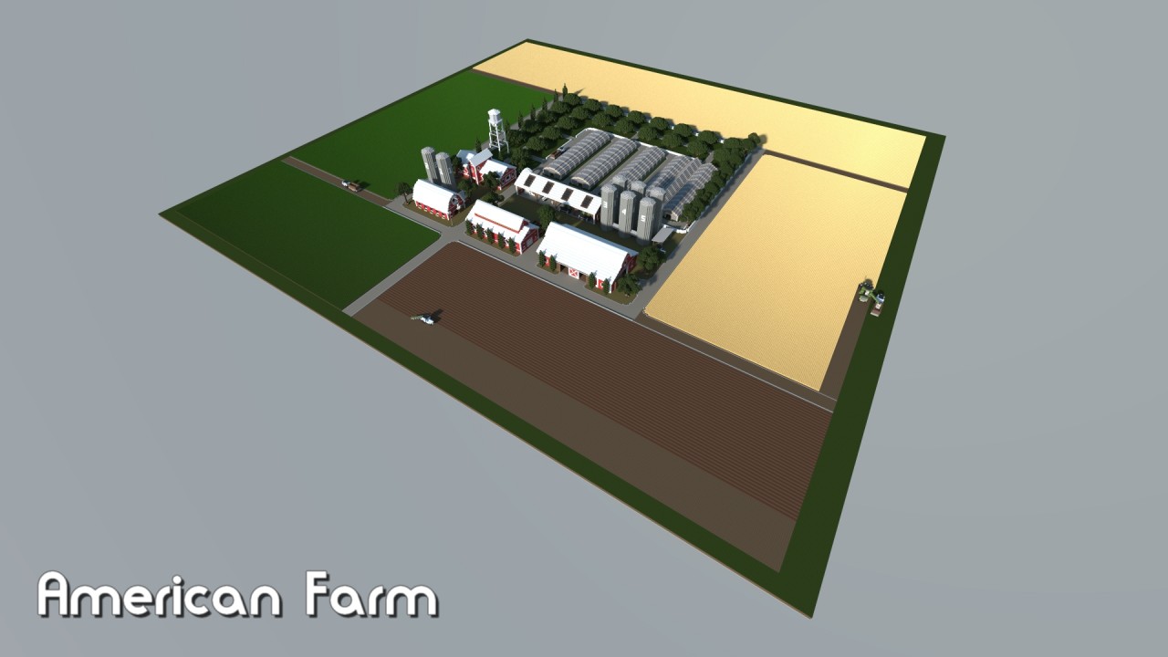 American farm Minecraft Map