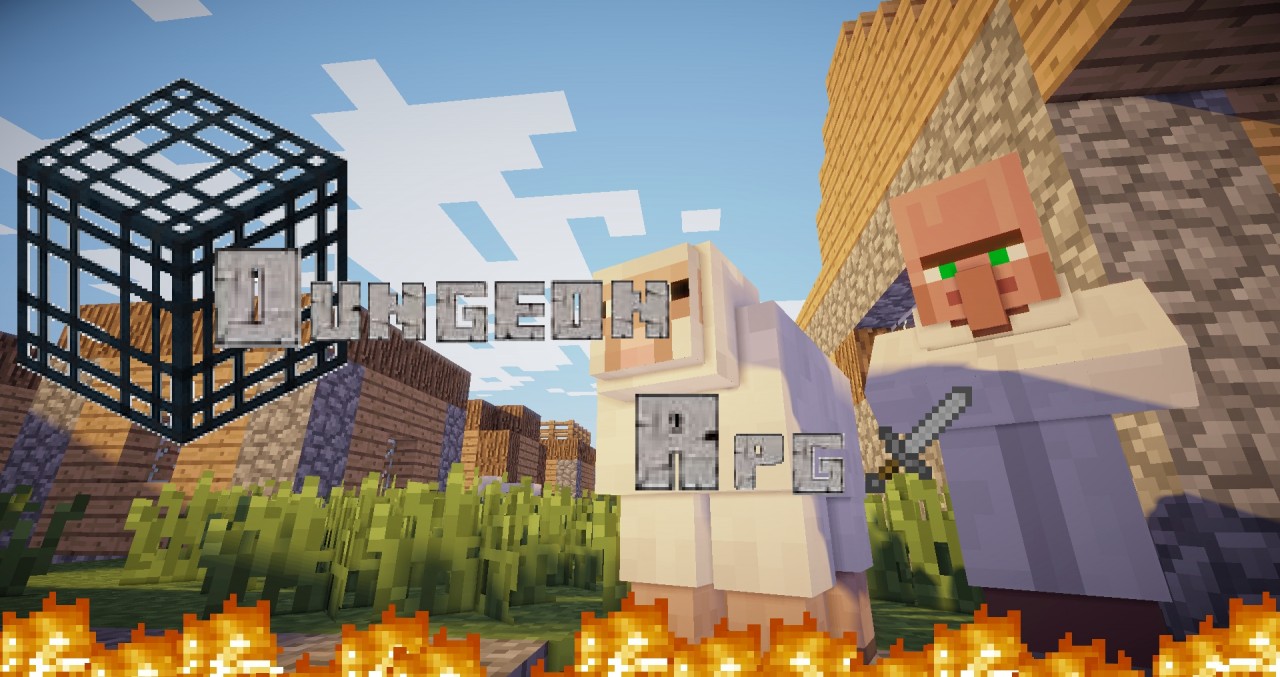 Dungeon Rpg w/ 4 Unique Vanilla Classes Minecraft Map