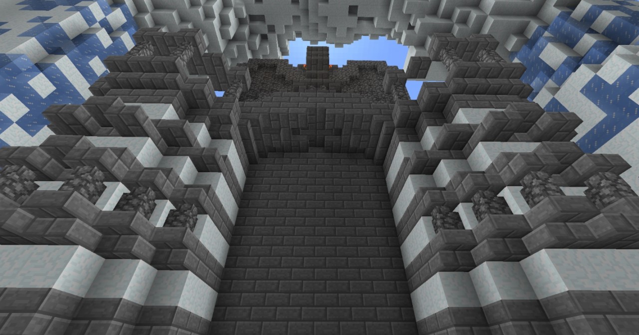 Ice and Dragon themed server hub spawn. Minecraft Map