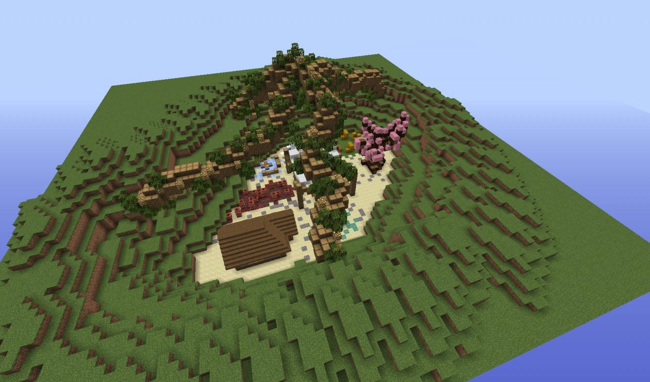 Small Hub/spawn Minecraft Map