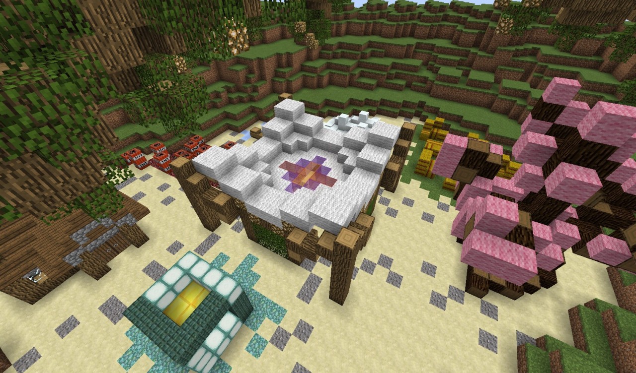 Small Hub/spawn Minecraft Map