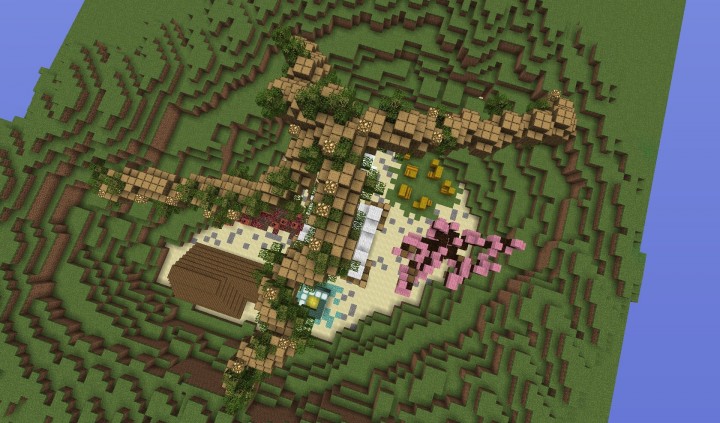 Small Hub/spawn Minecraft Map