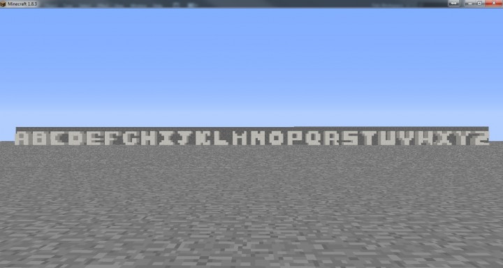 3x3 Text Minecraft Project