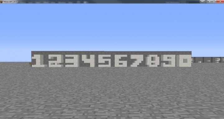 3x3 Text Minecraft Project