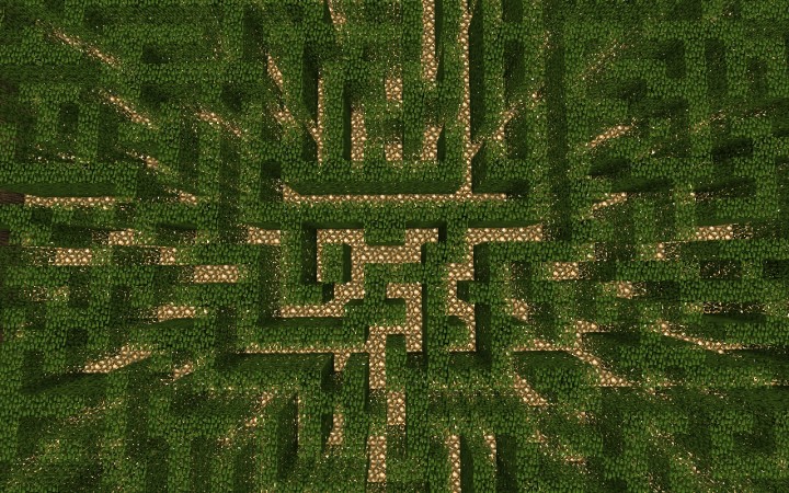 Leaf Maze [Difficulty - Hard] Minecraft Map
