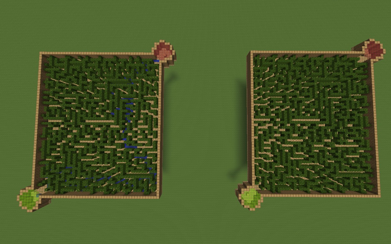 Leaf Maze [Difficulty - Hard] Minecraft Map