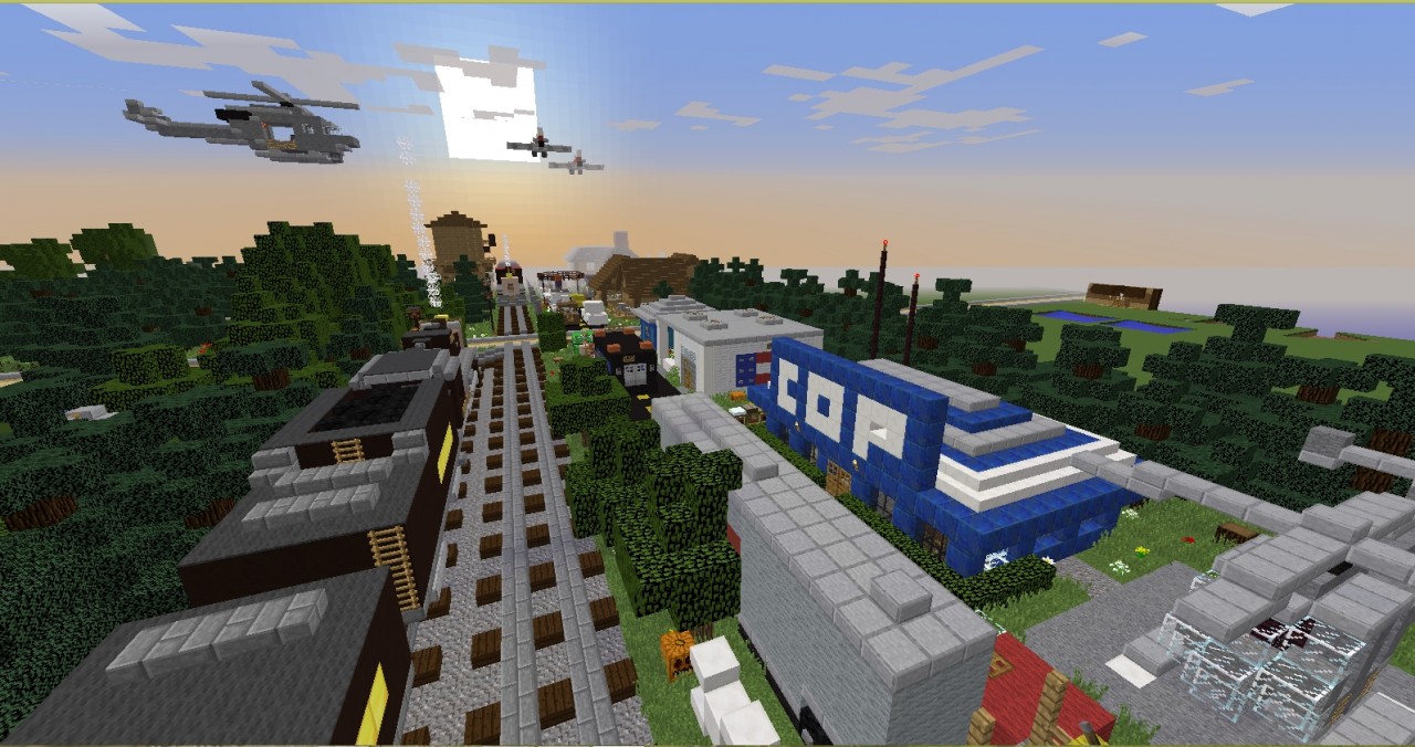 Minecraft Minertown 1927 South County Minecraft Map