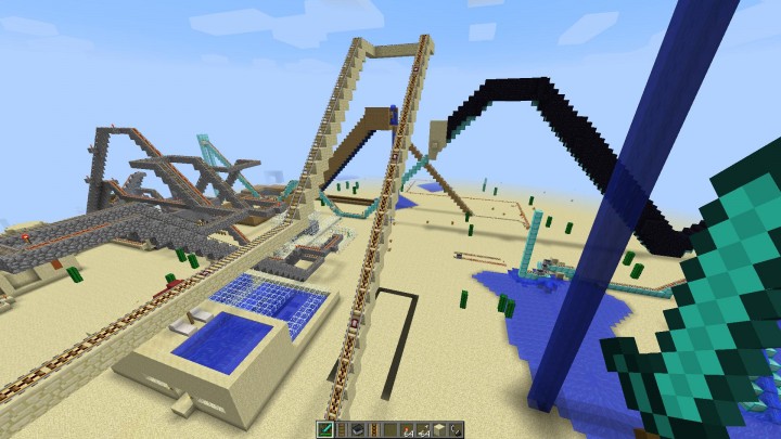 Roller Coaster Theme Park Minecraft Map