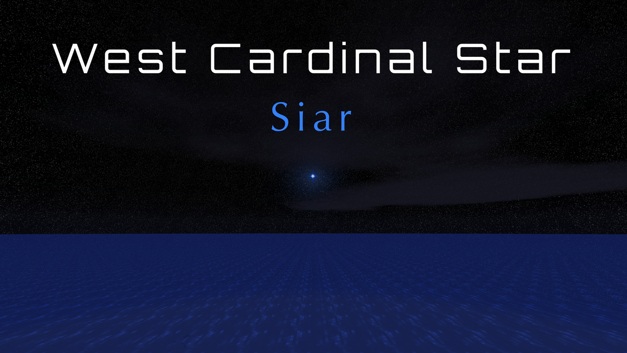 4K Animated Skybox - With Cardinal Directional Stars Minecraft Texture Pack