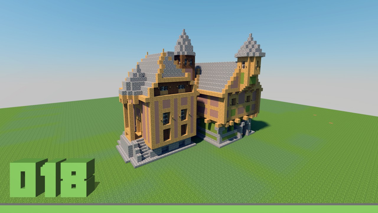 Combined timber frame house Minecraft Map