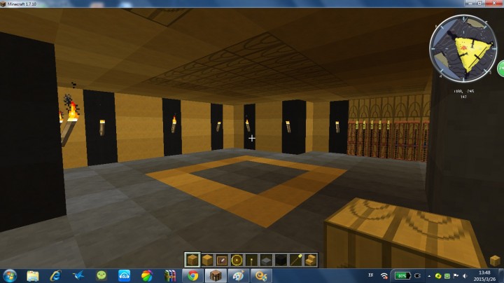 Stargate SG1 Ha'tak vessel with detailed interior Minecraft Map