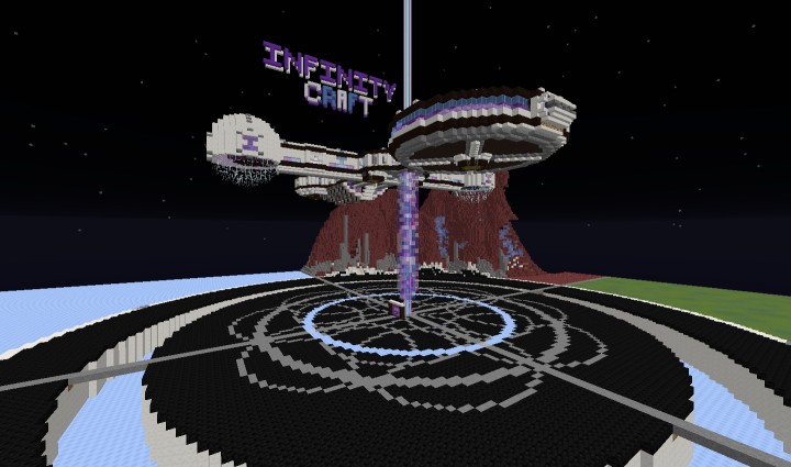 A Spawn + Creative Plot I made on a server. Minecraft Map