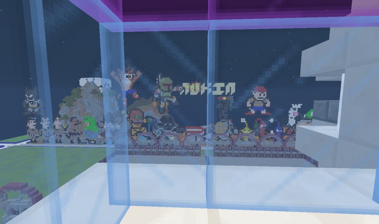 A Spawn + Creative Plot I made on a server. Minecraft Map