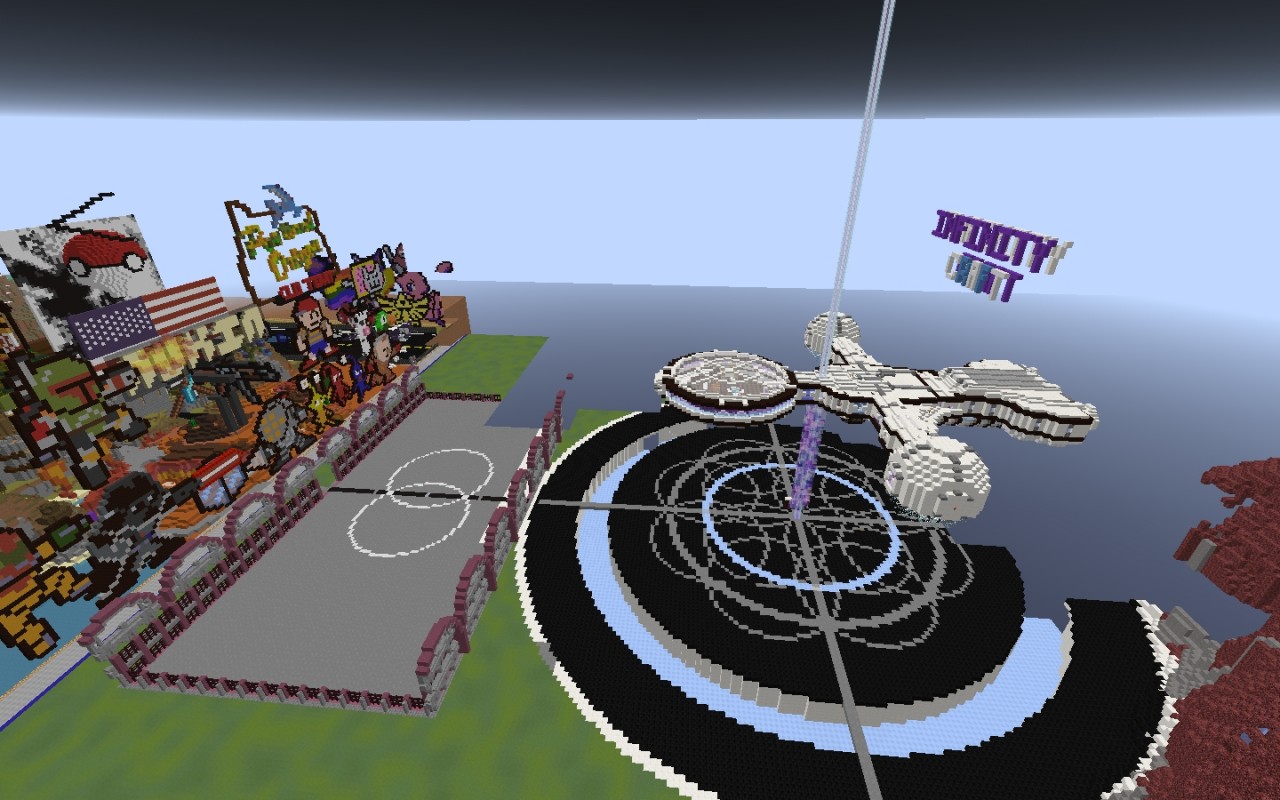 A Spawn + Creative Plot I made on a server. Minecraft Map