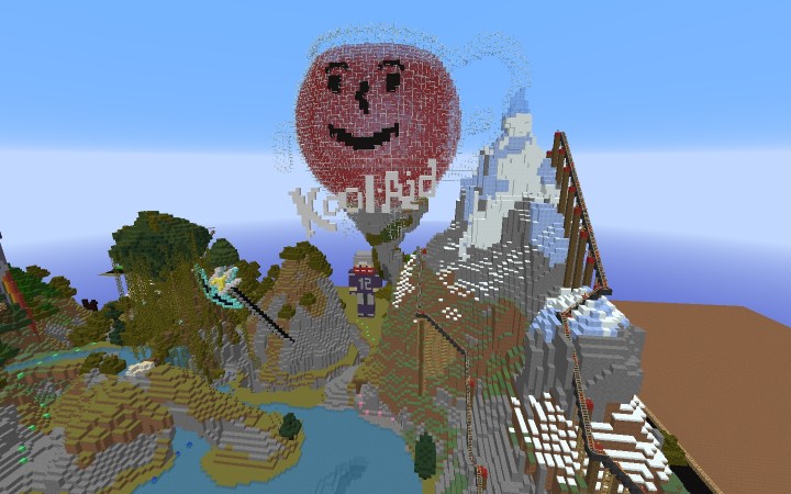 A Spawn + Creative Plot I made on a server. Minecraft Map