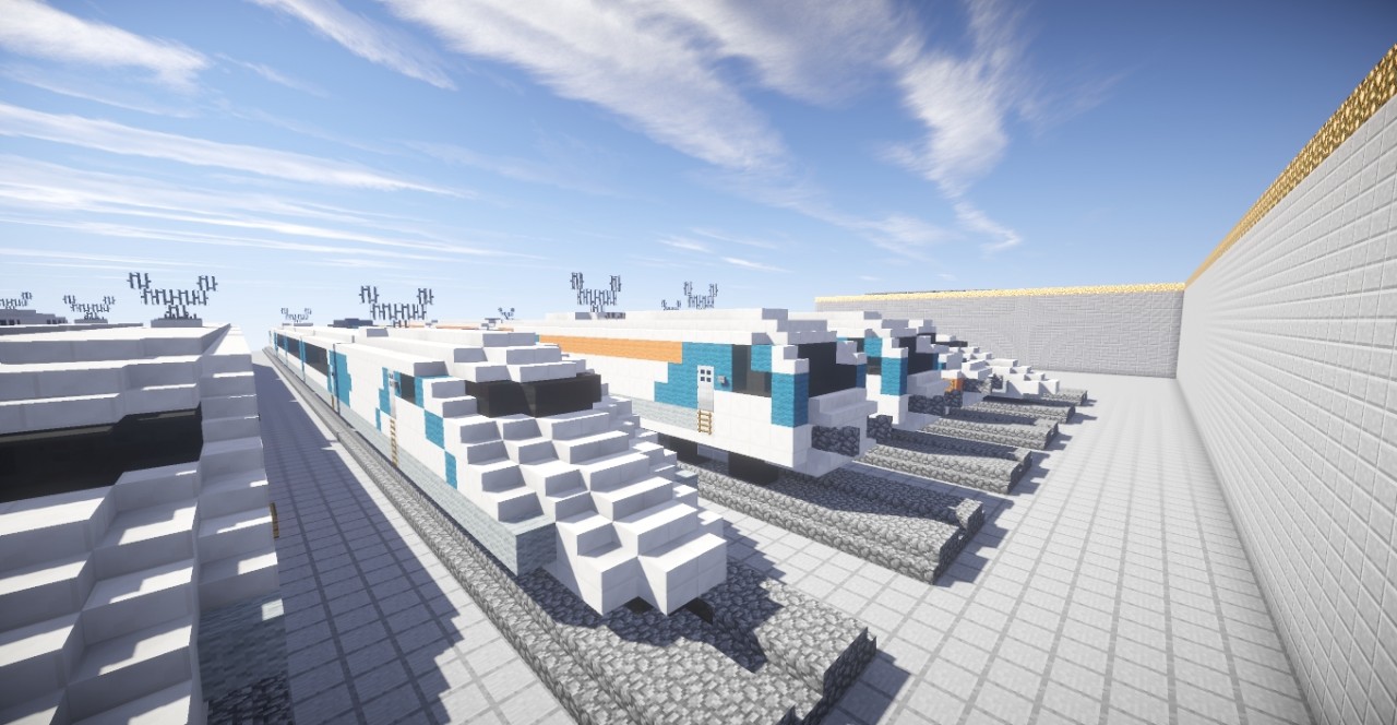 Collection of Trains (Galaxy Concept) Minecraft Map
