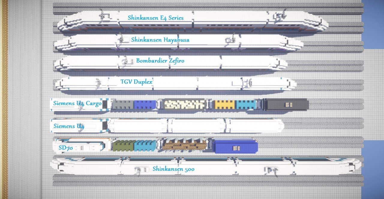 Collection of Trains (Galaxy Concept) Minecraft Map